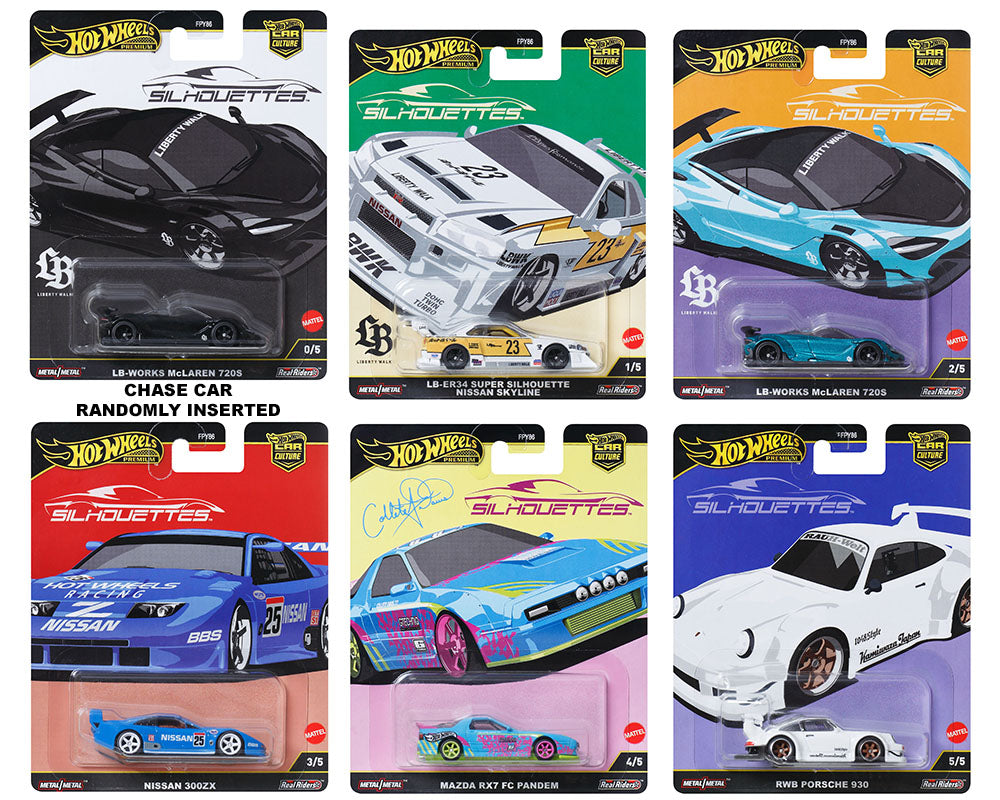Hot Wheels 1:64 Car Cultures 2025 Factory Sealed Case - Silhouettes ...